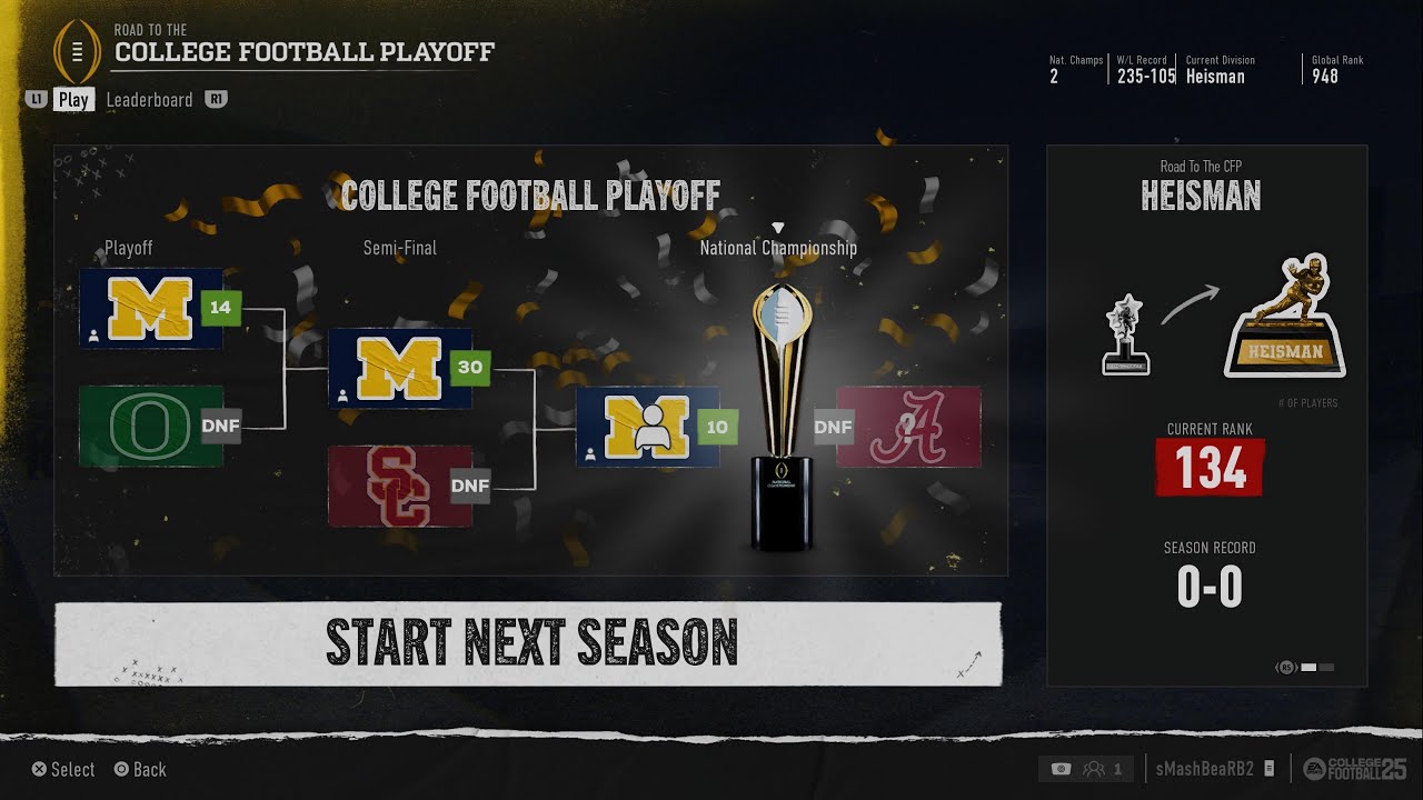 Off-Meta Michigan SMASH Offense - EA Sports CFB25 Ultimate Team - YouTube