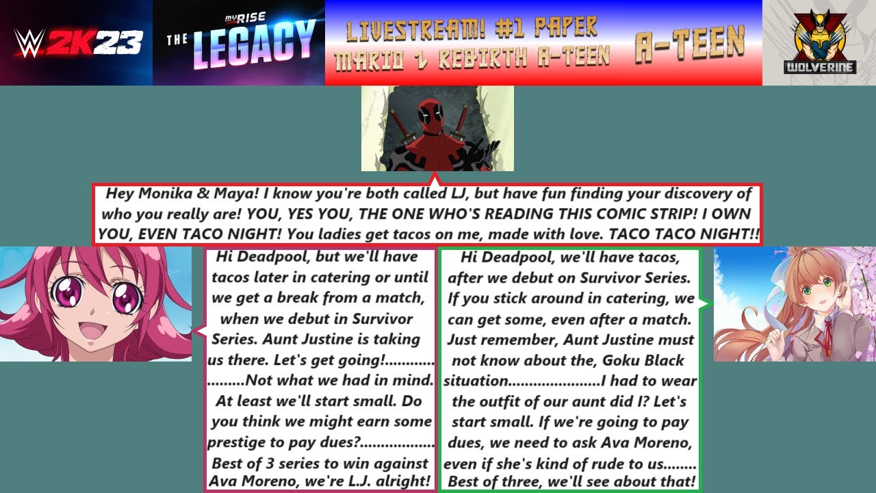 WWE 2K23 MyRise Livestream! (Monika’s Path) #1 Monika’s Journey! Paper ...