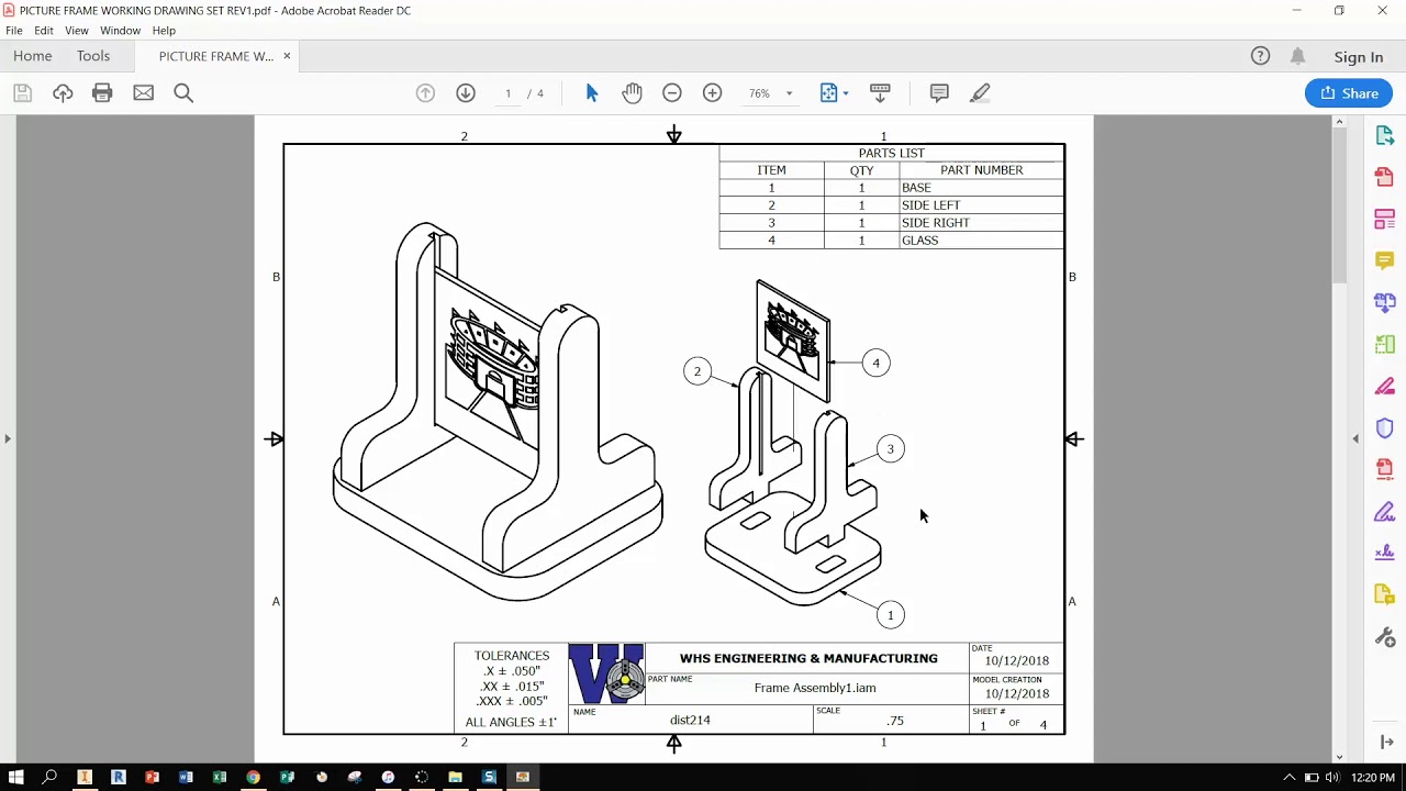 Acrylic Stand Working Drawing Cover Page - YouTube