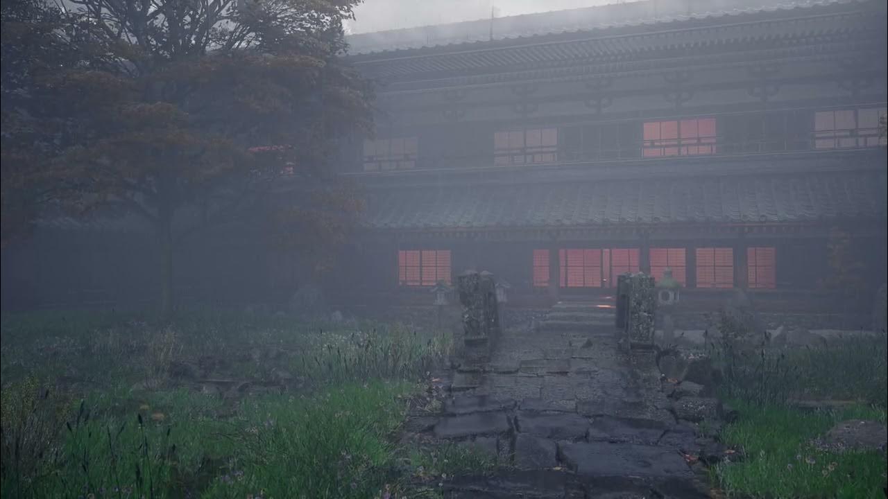 Japanese Courtyard - Raining - additionalViews Unreal Engine 5 - YouTube