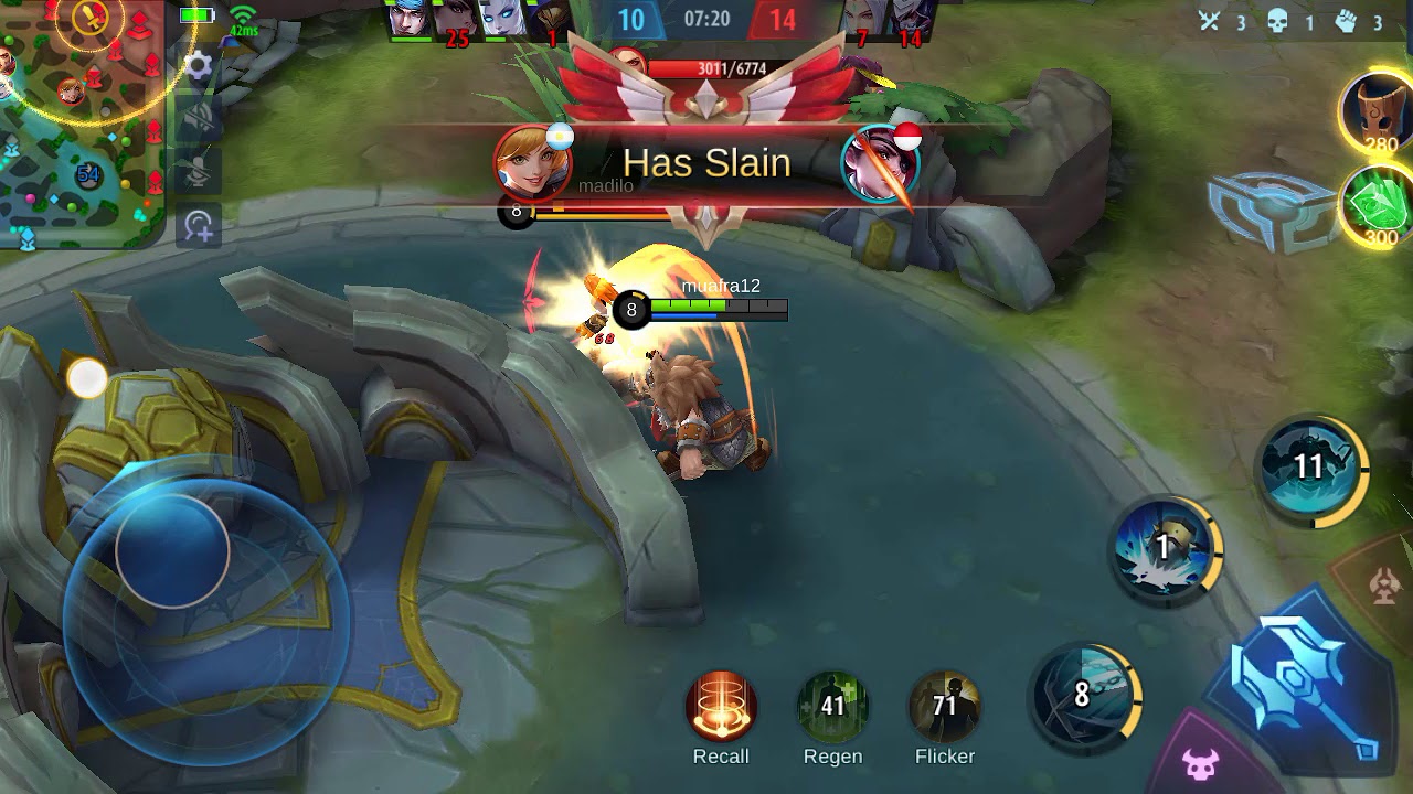 Fun Match Mobile Legend with Partner in Work - YouTube