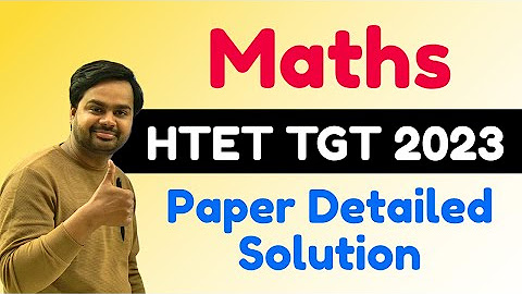 HTET TGT Math Previous Year Question Paper | HTET TGT Maths Question paper Solution |htet tgt ...