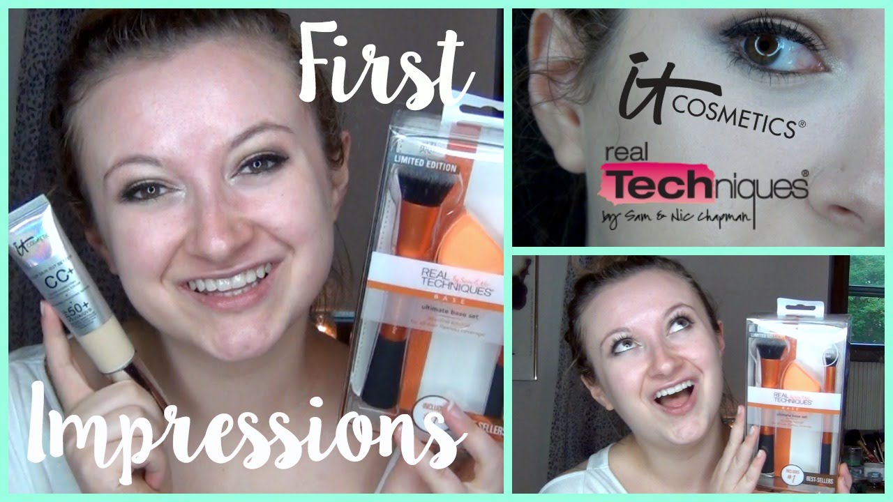 It Cosmetics CC Cream + Real Techniques Ultimate Base Set First ...
