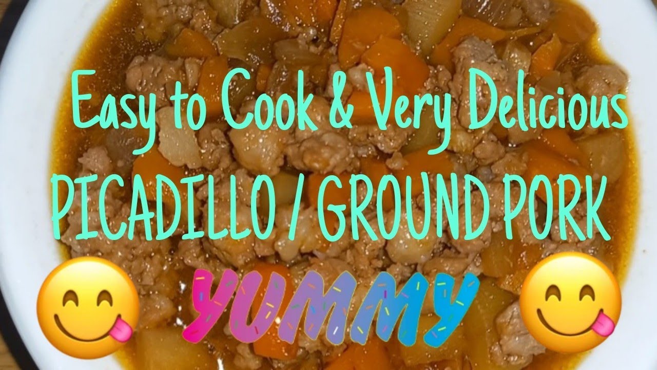 Simple steps to cook a very delicious Picadillo / Ground Pork #food # ...