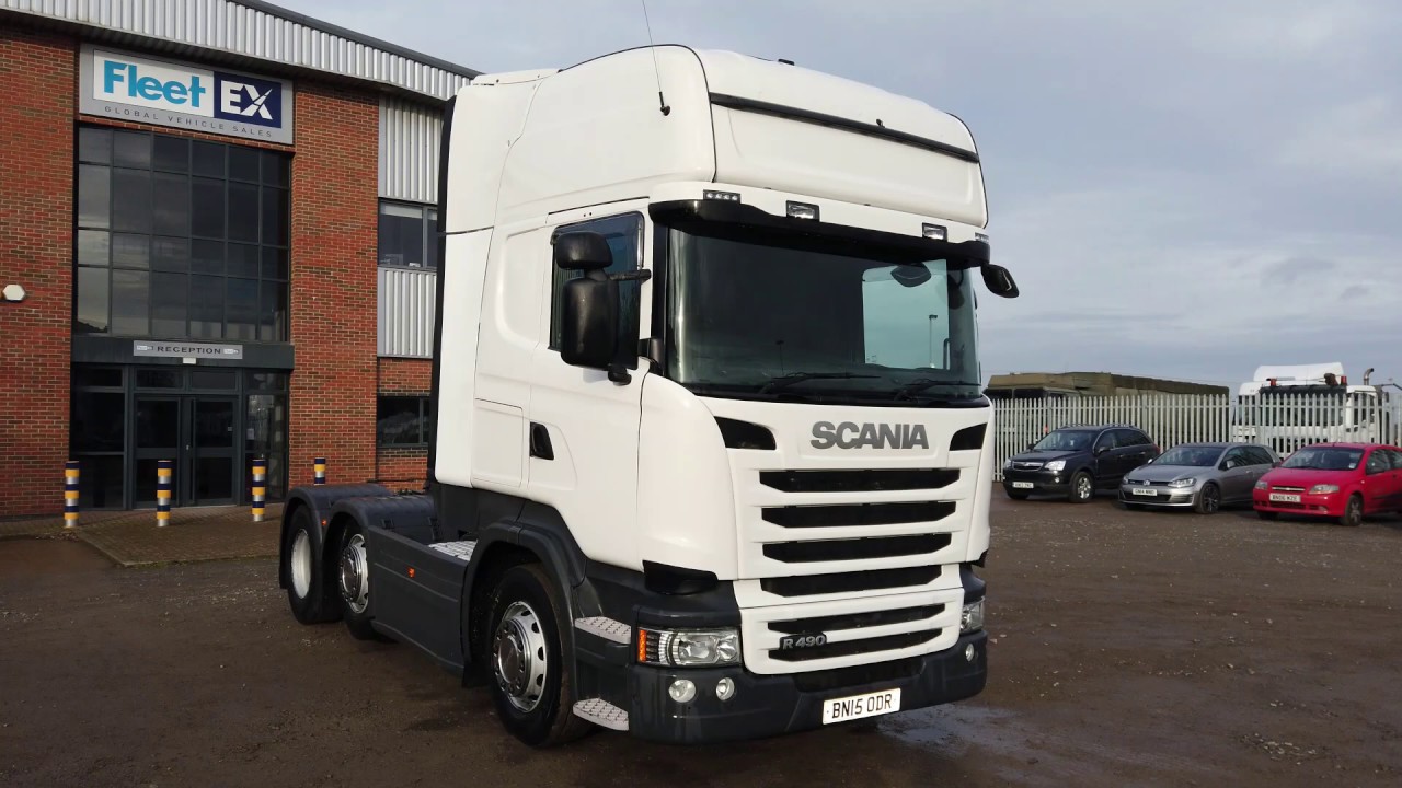 SCANIA R490 *Eu-6* TOPLINE 6x2 TRACTOR UNIT 2015 BN15 ODR - YouTube