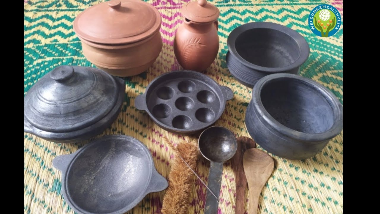 Mud pots,Cast Iron shopping In Bengaluru. (Matti Patralu)|Telugu ...