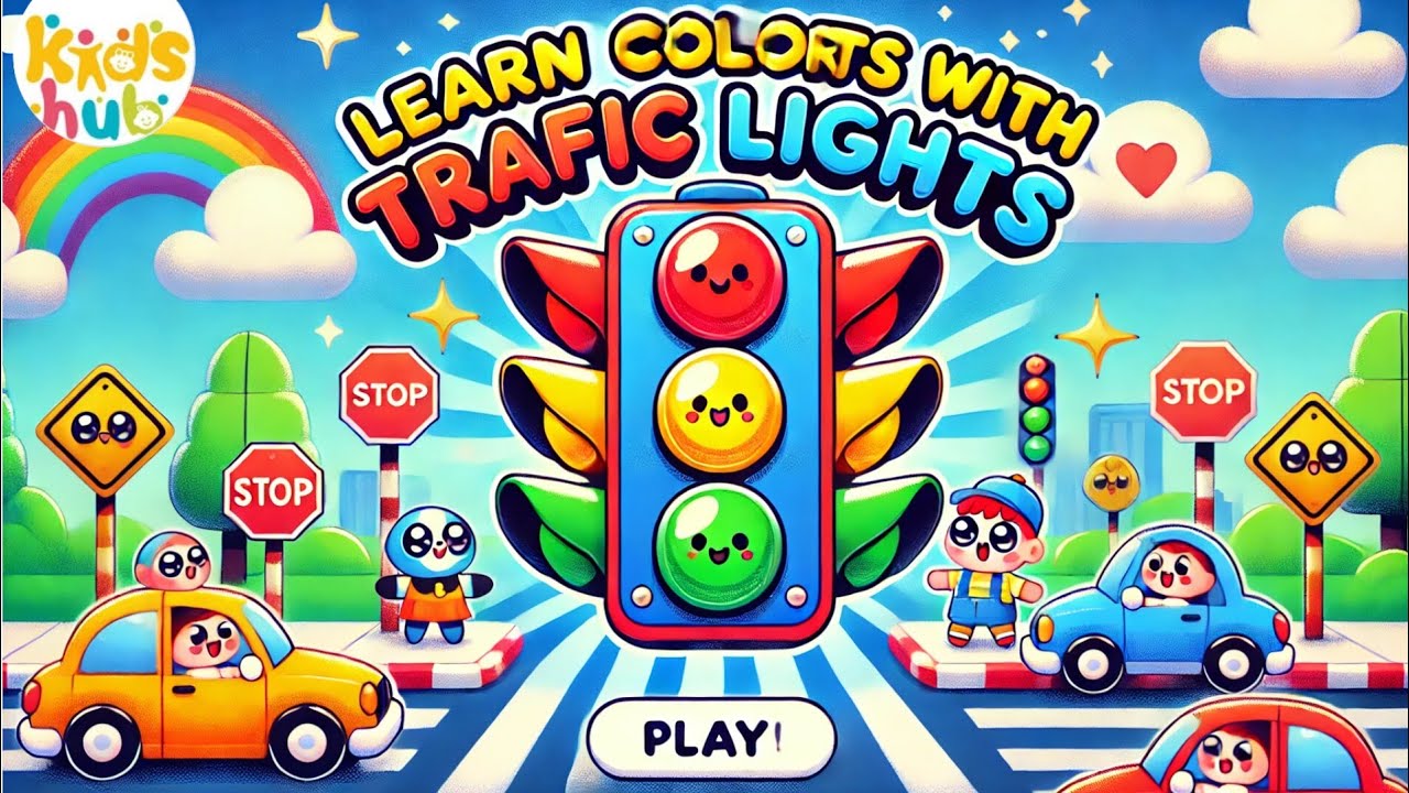 Twinkle Twinkle Traffic Lights | Traffic Safety Song for Kids | Learn ...