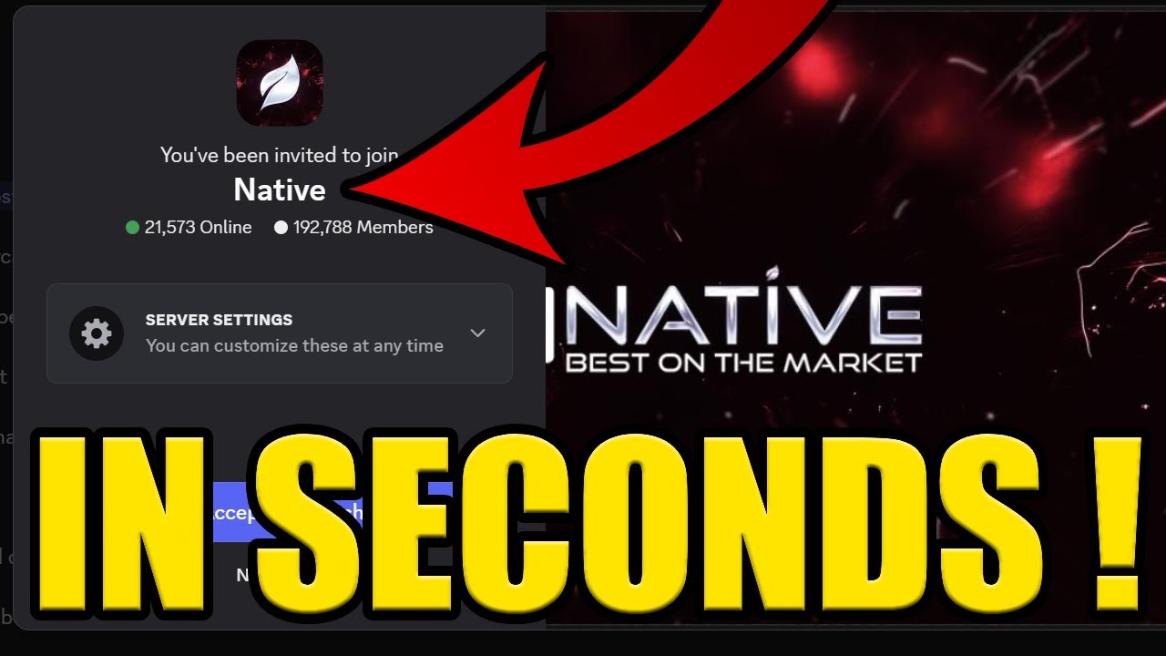 HOW to JOIN NATIVE DISCORD SERVER PC & MOBILE - YouTube