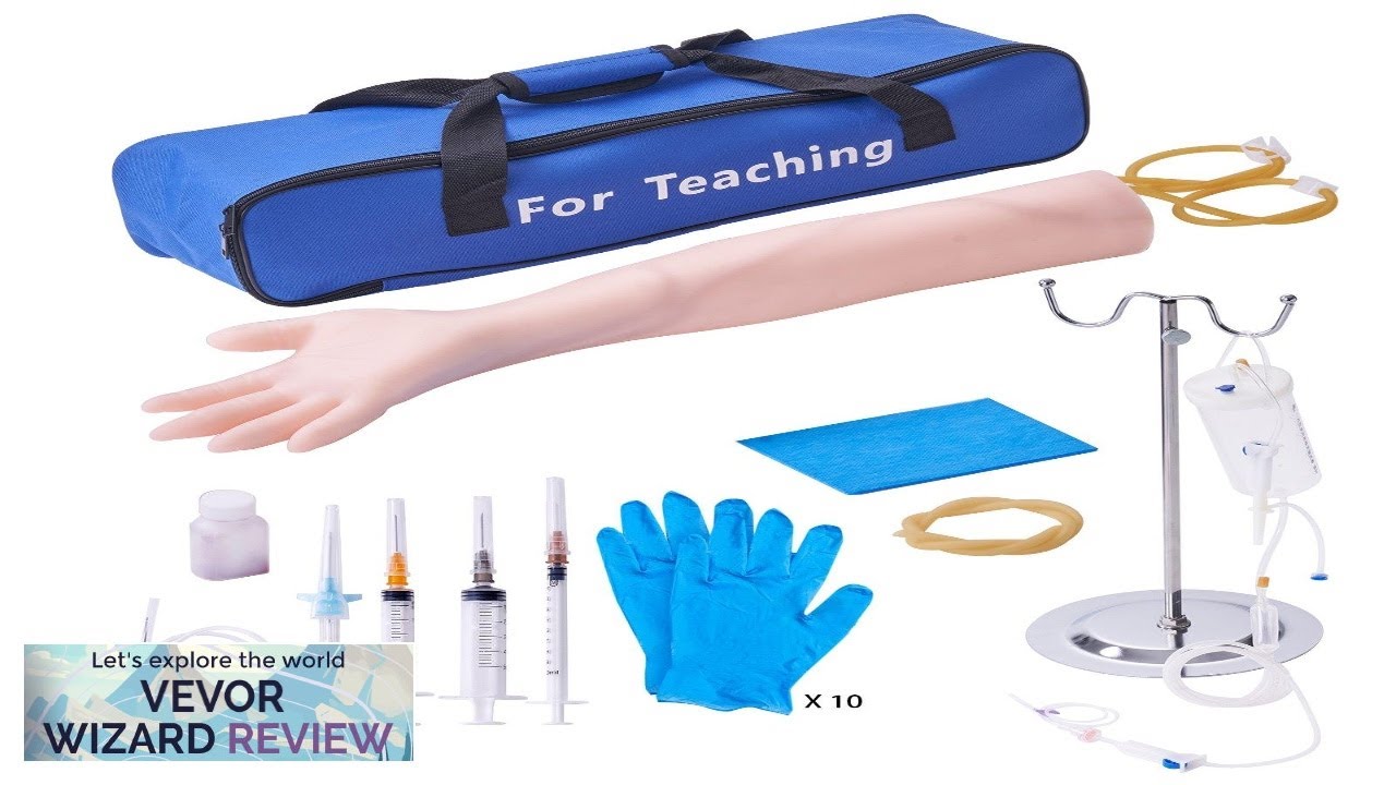 VEVOR Phlebotomy Practice Kit IV Venipuncture Intravenous Training Kit ...
