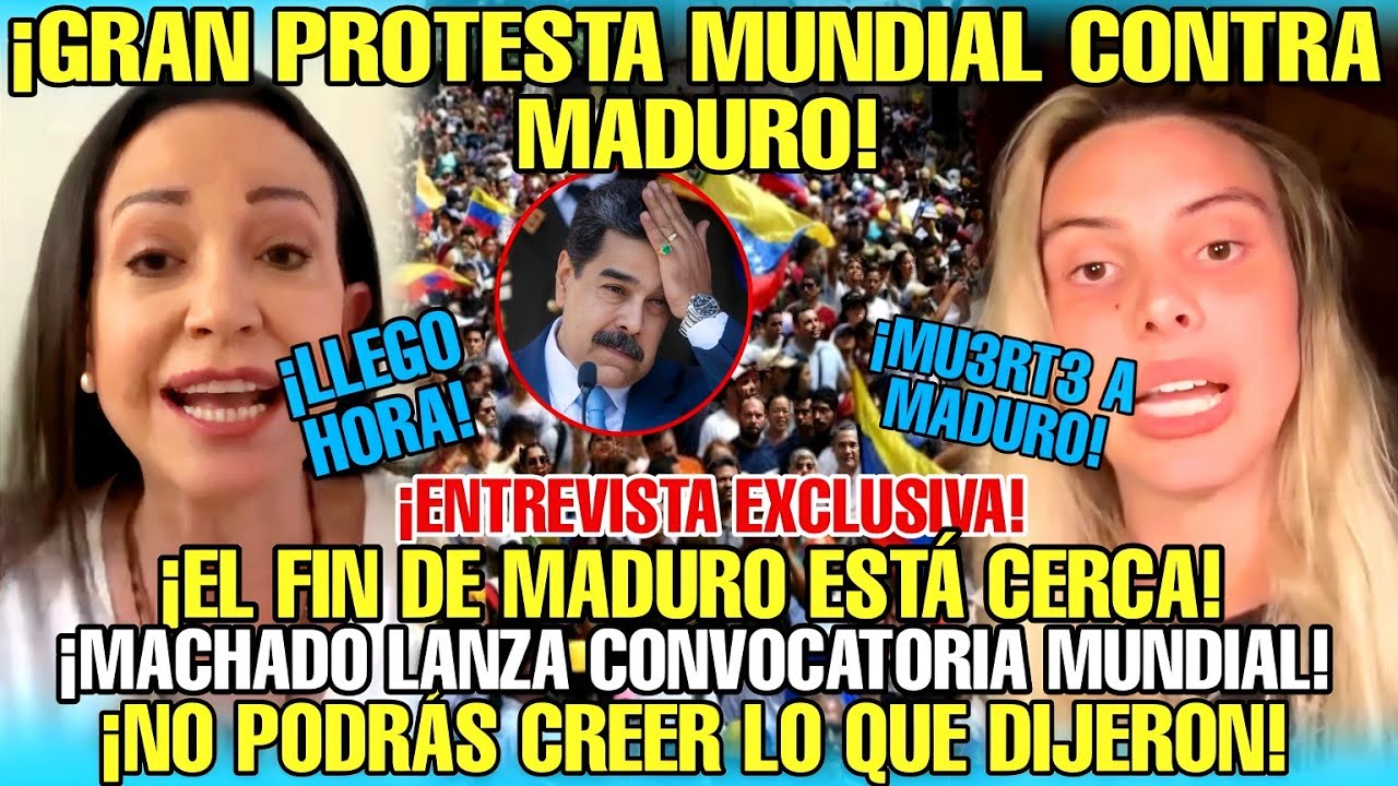 👏¡BOMB4ZO! MARIA CORINA Y LELE PONS ANUNCIAN UNA MANIFESTACIÓN MUNDIAL ...