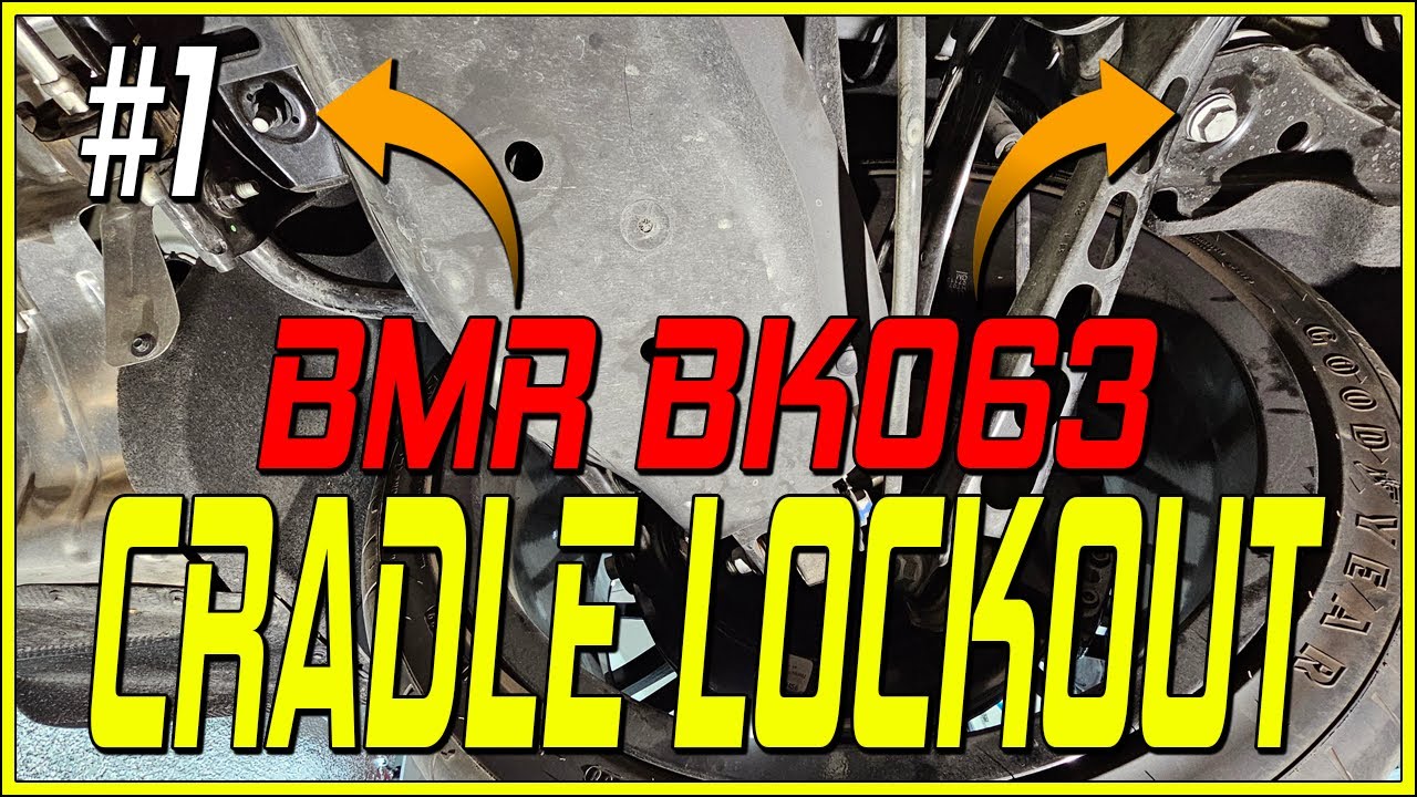 Wheel Hop Gone! Camaro BMR BK063 Rear Cradle Bushing Lockout Kit ...