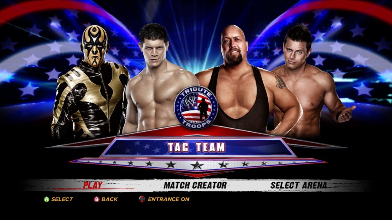 WWE '12 - 'Dashing' Cody Rhodes & Goldust vs. Show-Miz - YouTube