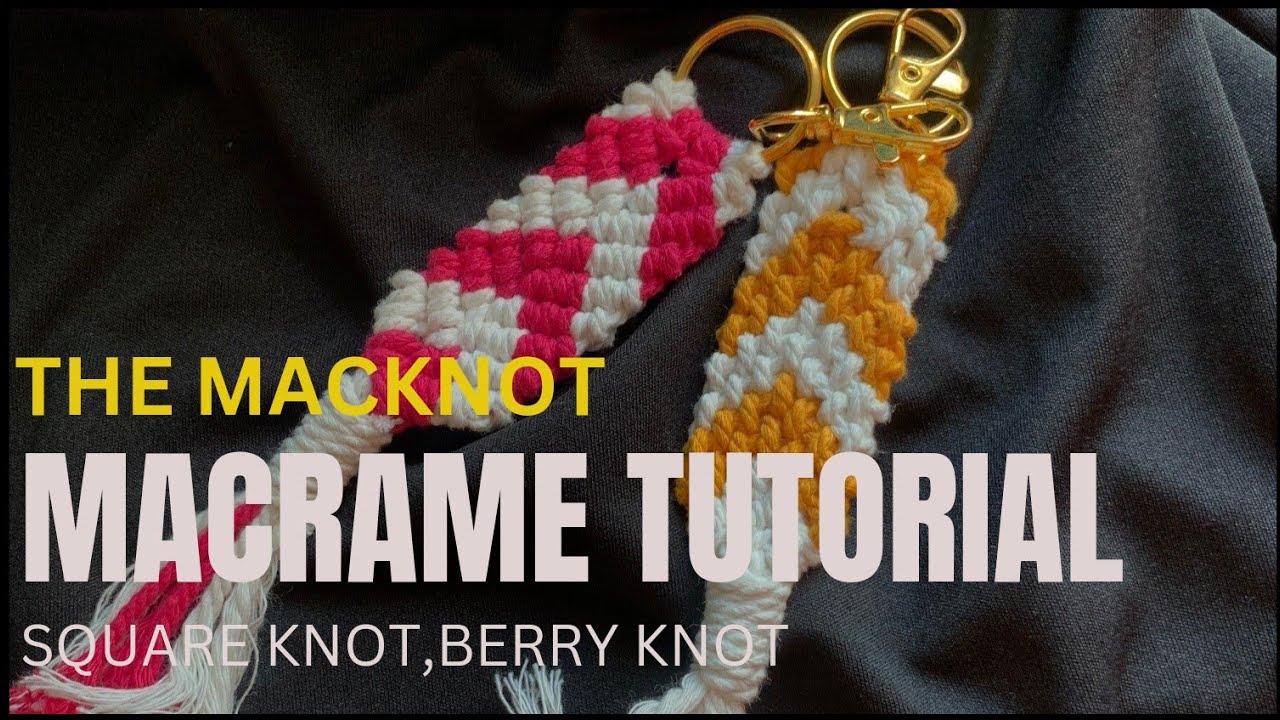 DIY |Easy basic Macrame Tutorial knot for beginners|Square Knot ...