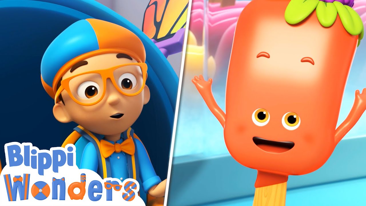 Popsicle | Blippi Wonders | Kids Cartoons & Nursery Rhymes | Moonbug ...