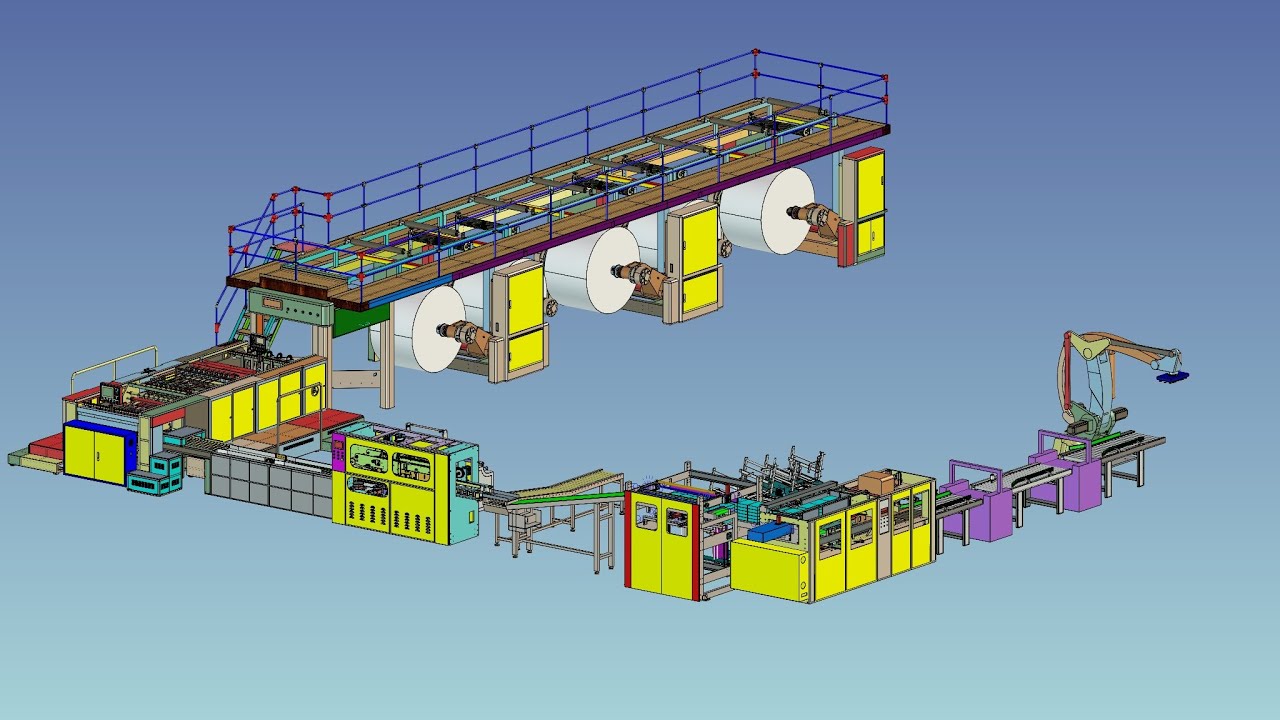 CHM-A4-4/5 A4 cut size sheeting and packaging production line A4 paper ...