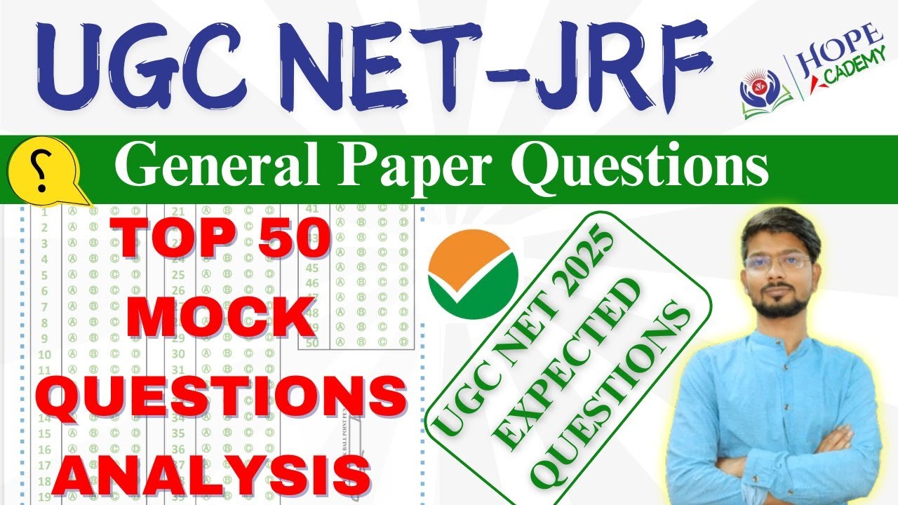 NET General Paper | 50 Mock Questions Analysis I Target UGC NET-JRF ...