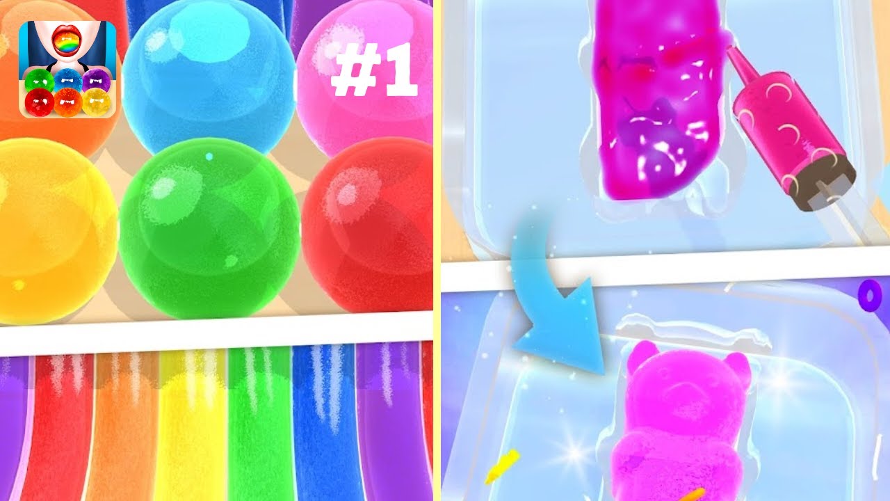 ASMR Rainbow Jelly - New Release - Hyper Hybrid Casual - Gameplay Walkthrough (iOS & Android ...