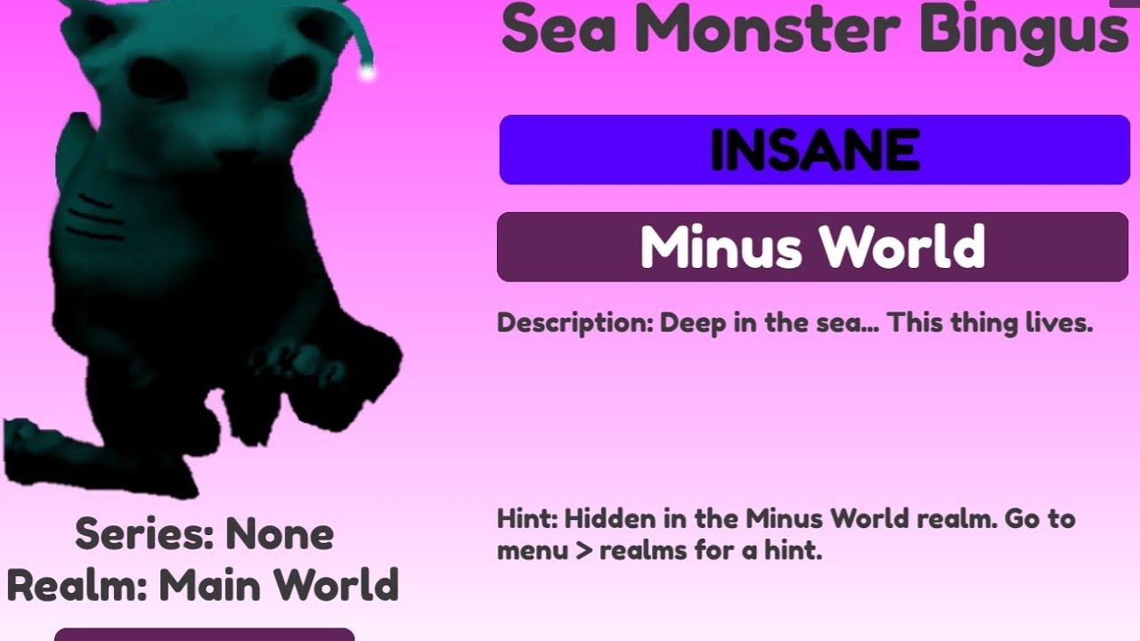 How to get Sea Monster Bingus in Find the Binguses - YouTube