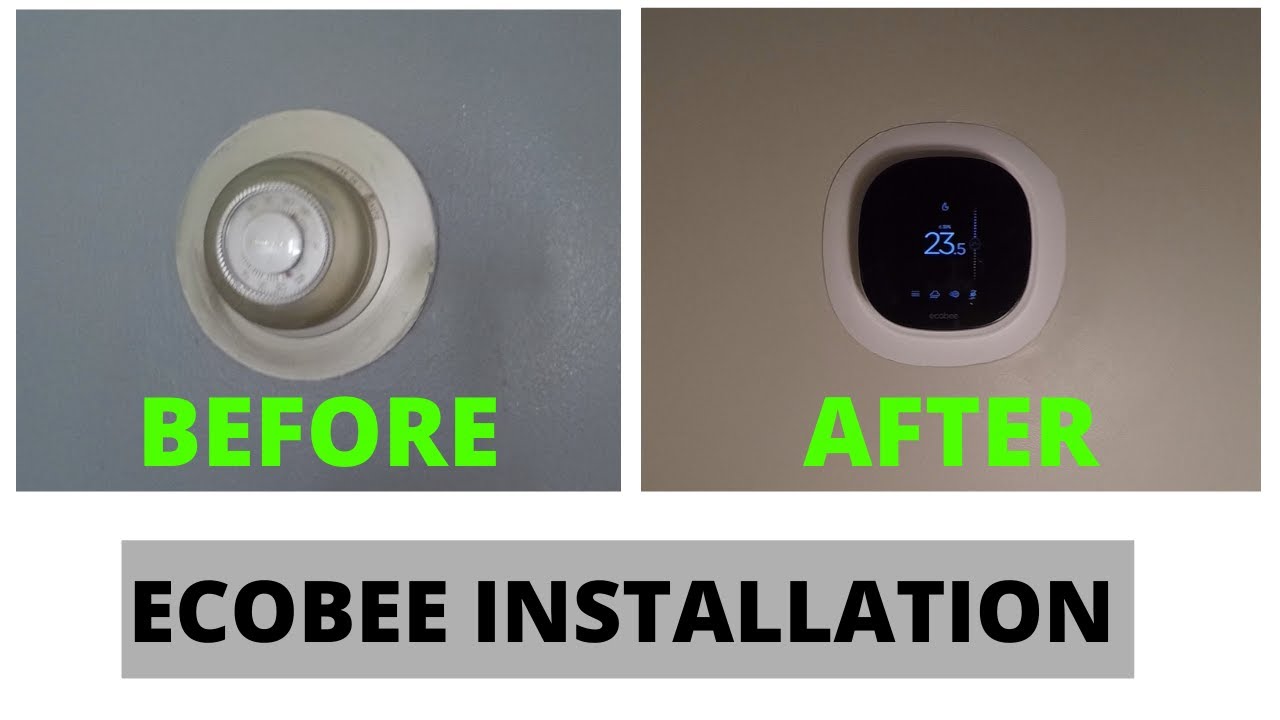 Ecobee Smart Thermostat Installation - YouTube