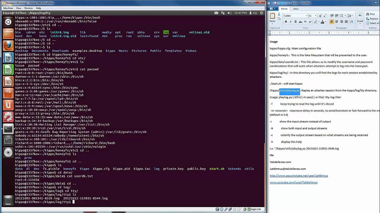 TekTip ep11 - Kippo SSH Honeypot - YouTube
