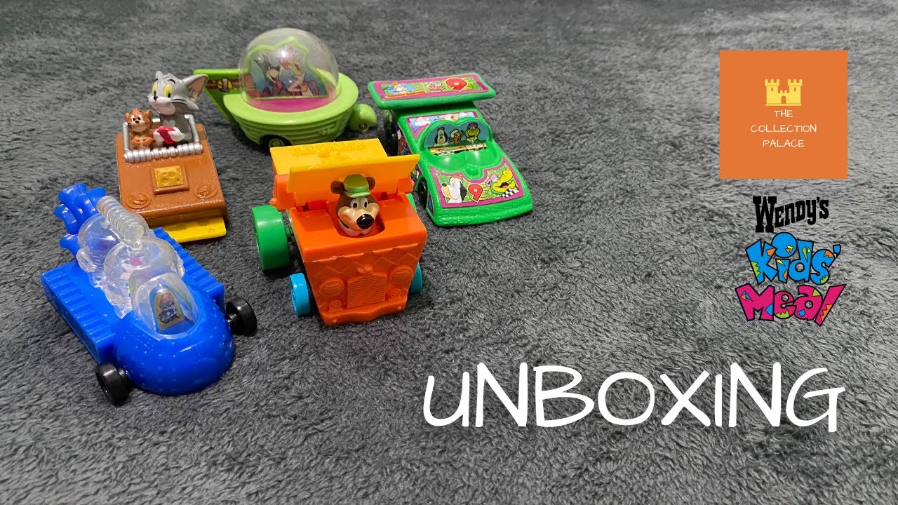 Wendy's Kids Meal Cartoon Network Wacky Racing Unboxing - YouTube