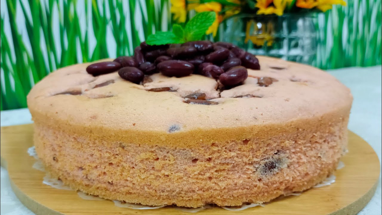 Red Bean Cake | Kek Kacang Merah super sedap - YouTube