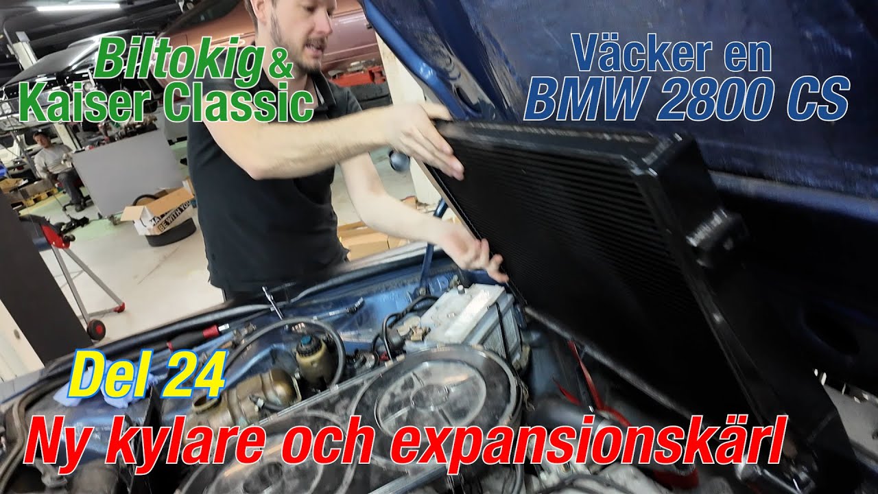 Törnrosa BMWn del 24: Ny kylare och expansionskärl - YouTube