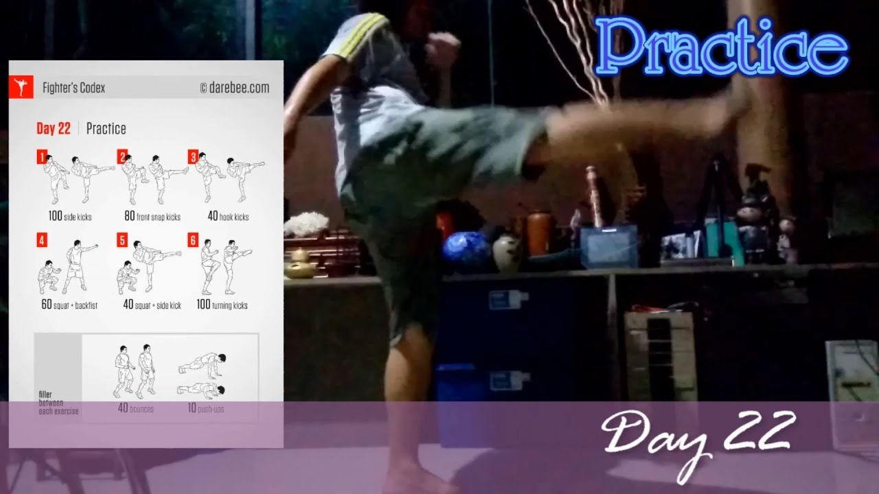 When Gamer Meets Fighter's Codex Workout 30 Day Highlight - YouTube