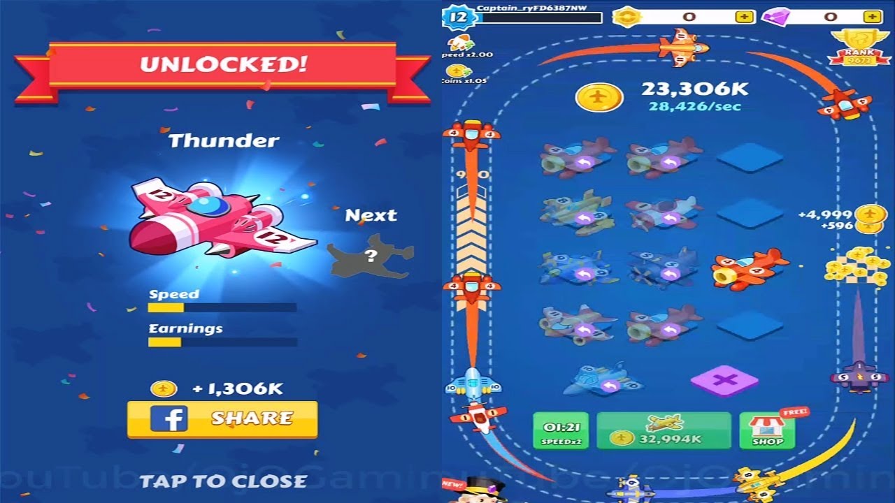 merge plane gameplay #lv12 - YouTube