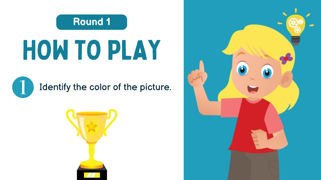 Round 1 - Identify The Color Of The Picture | Color Game Of Kids ...