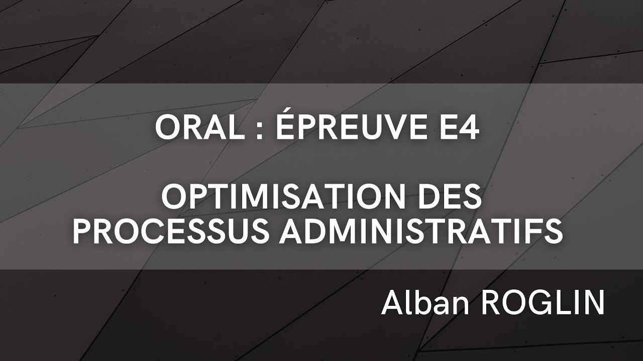 E4 - ORAL de missions - OPA - BTS SAM | Alban ROGLIN (2022) - YouTube