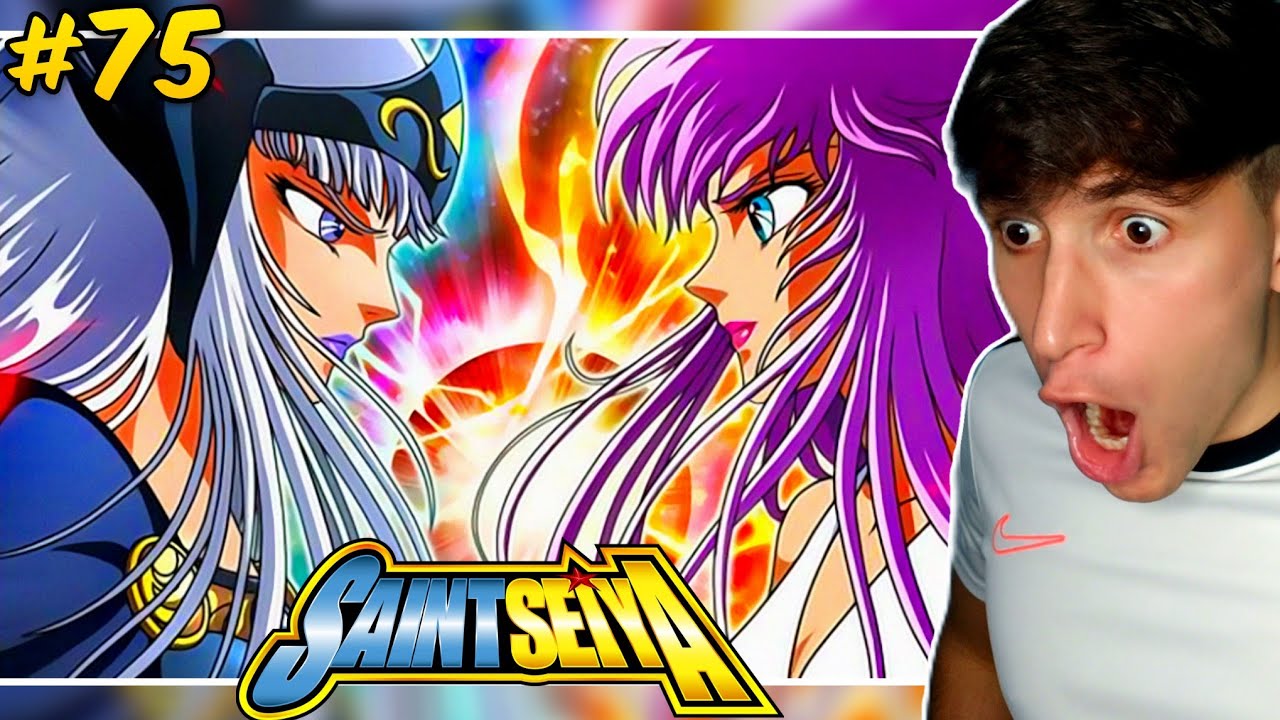 ¡SAORI VS HILDA!💫CABALLEROS del ZODIACO REACCIÓN CAP 75 ESPAÑOL LATINO ...