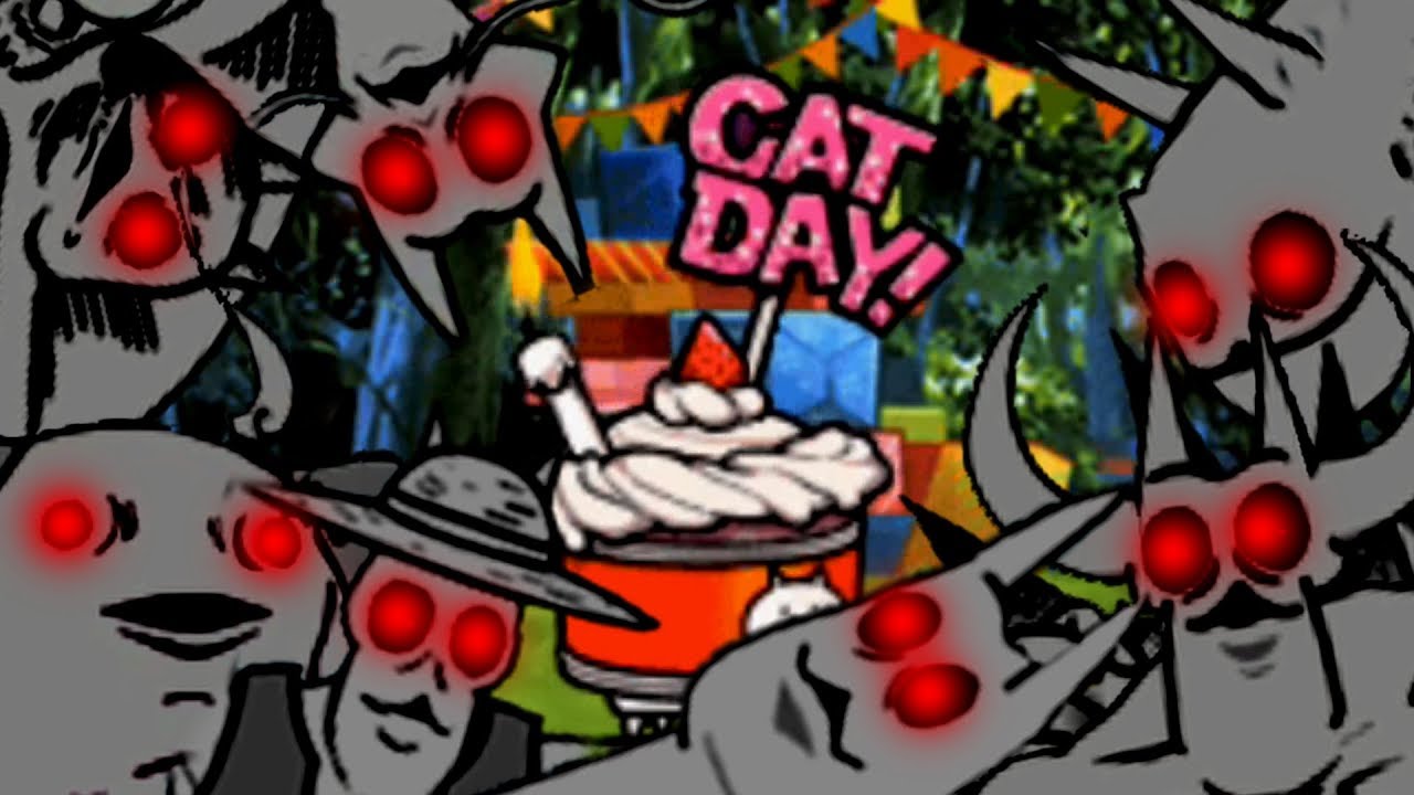 The Battle Cats - CAT DAY: Fight Over A Small Cake - YouTube