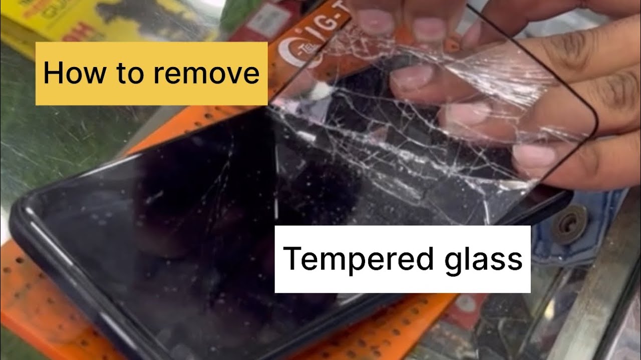 How to remove tempered glass #shorts #temperedglass #trending - YouTube