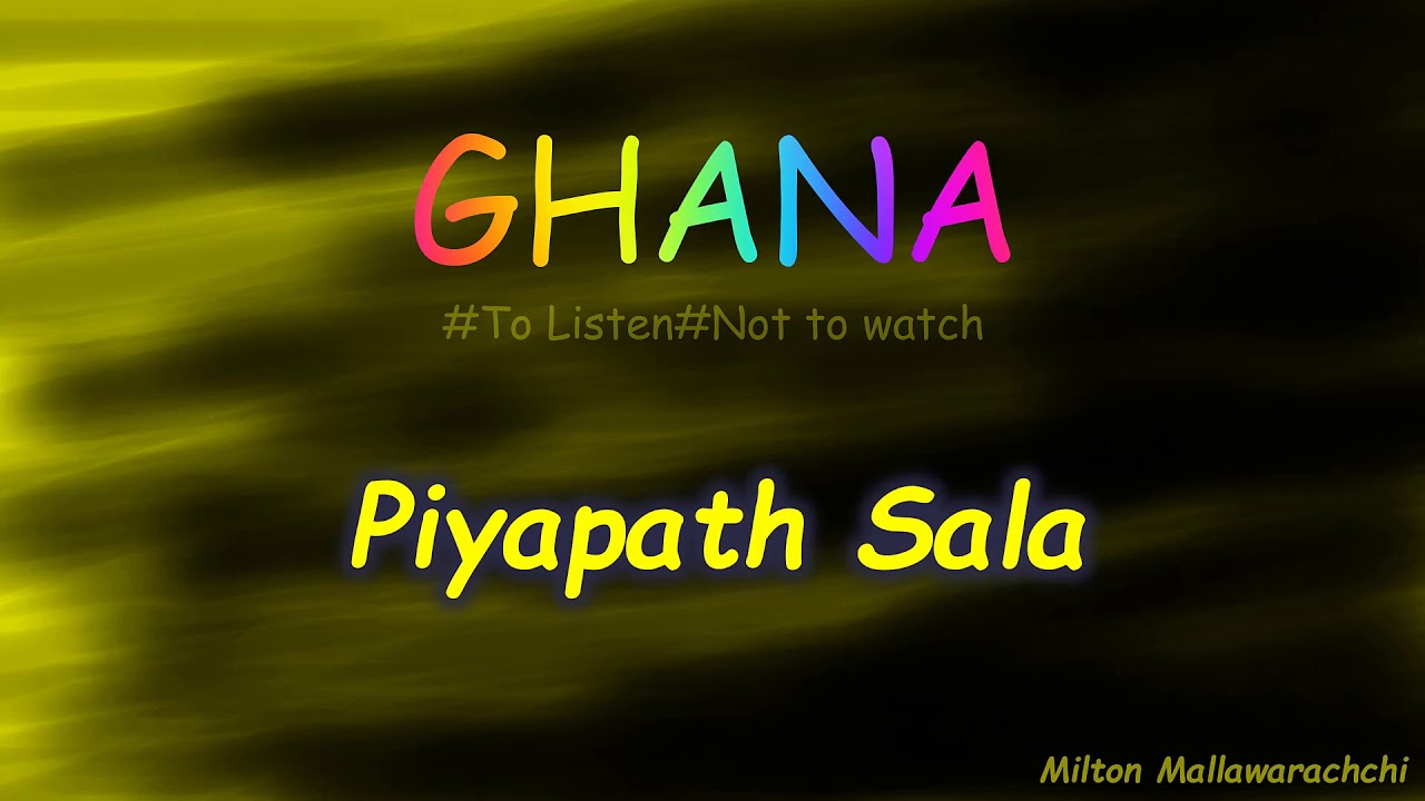 Piyapath Sala (Milton Mallawarachchi) - YouTube