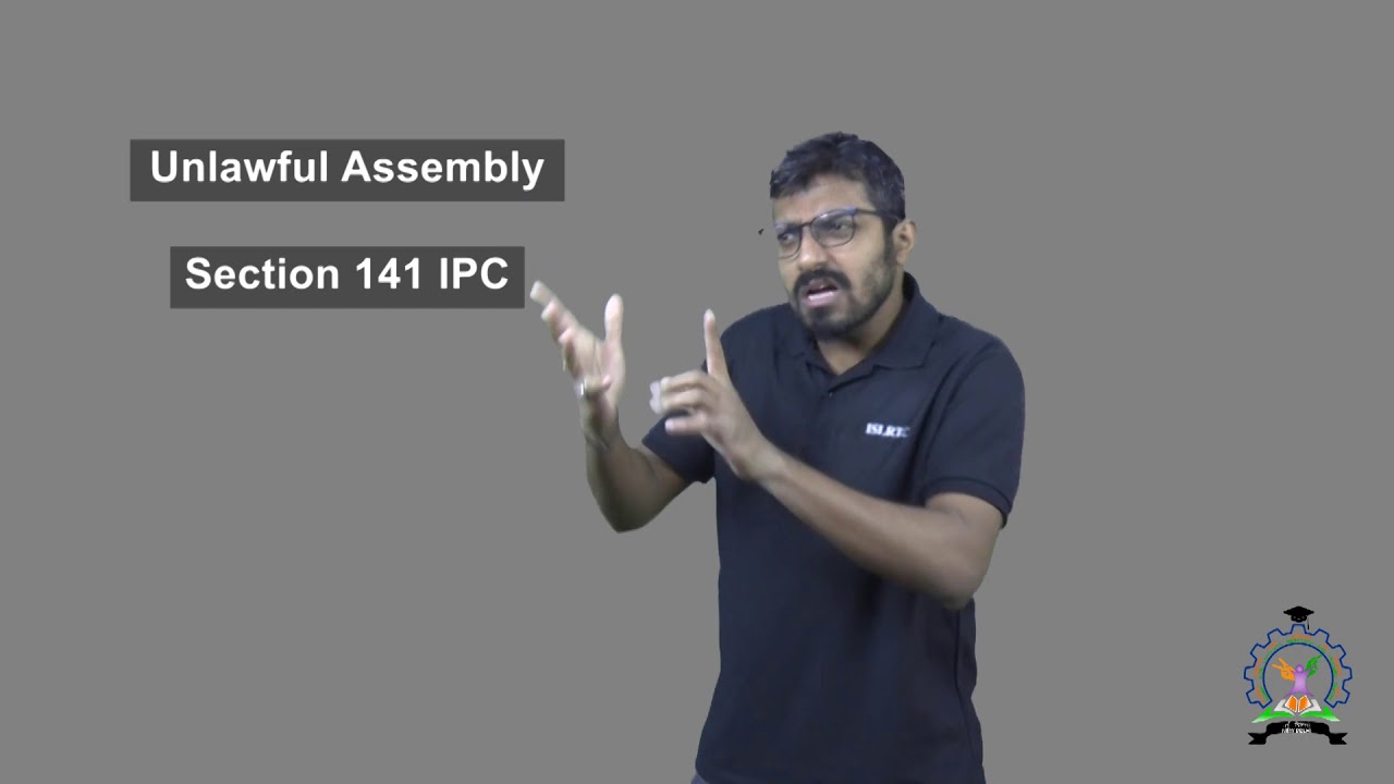 Unlawful Assembly or Section 141 IPC - YouTube