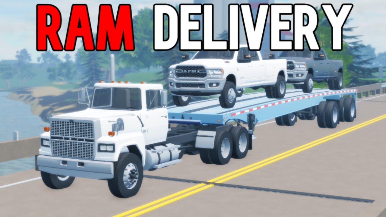 Ram Delivery with a Hauler! (American Plains Mudding Roblox) - YouTube