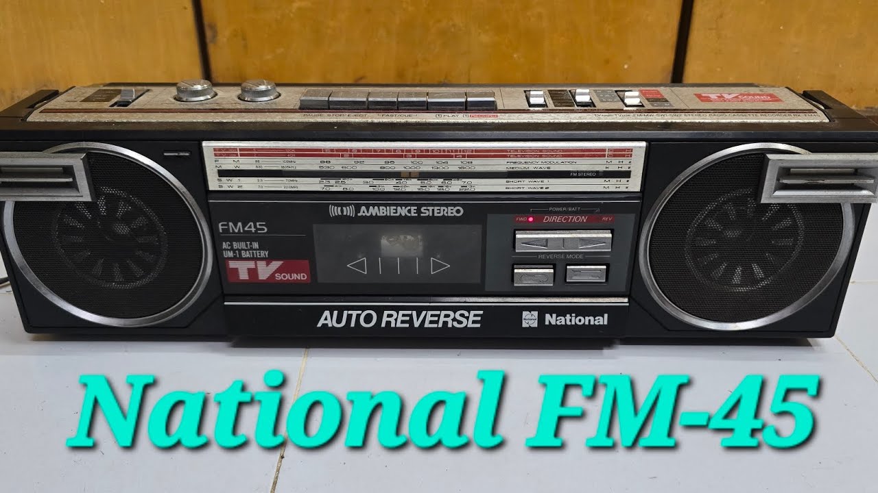 National FM 45 TV Sound Only Radio working Casset not working,🚫🚫 Mo ...