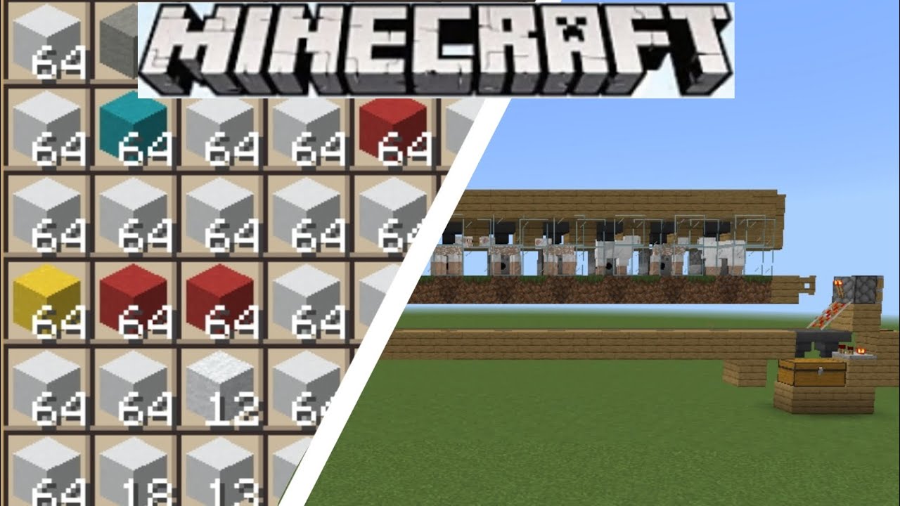 Minecraft automatic easy wool farm - YouTube