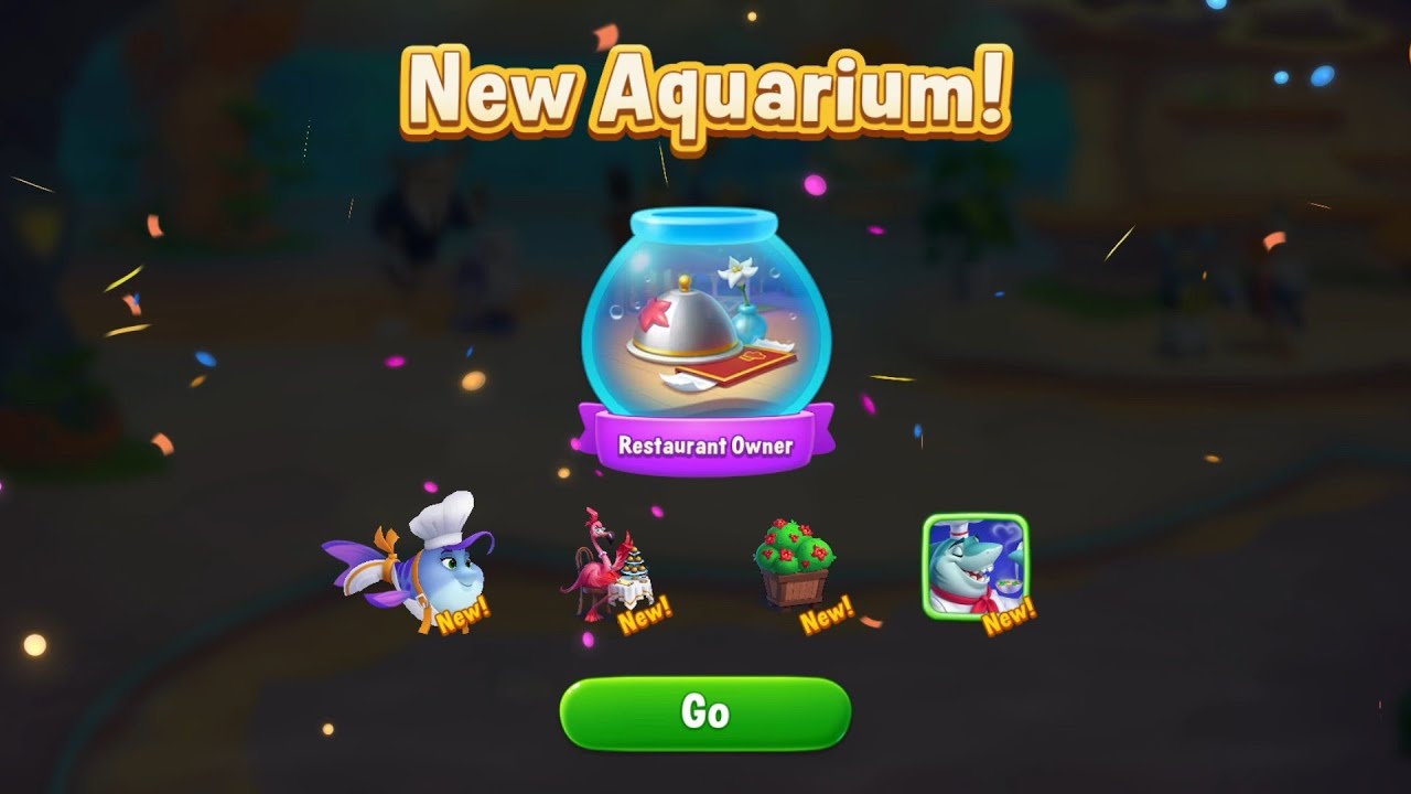 @Fishdom Shopping Time with 4.8M Coins. Got New Aquarium: Restaurant ...