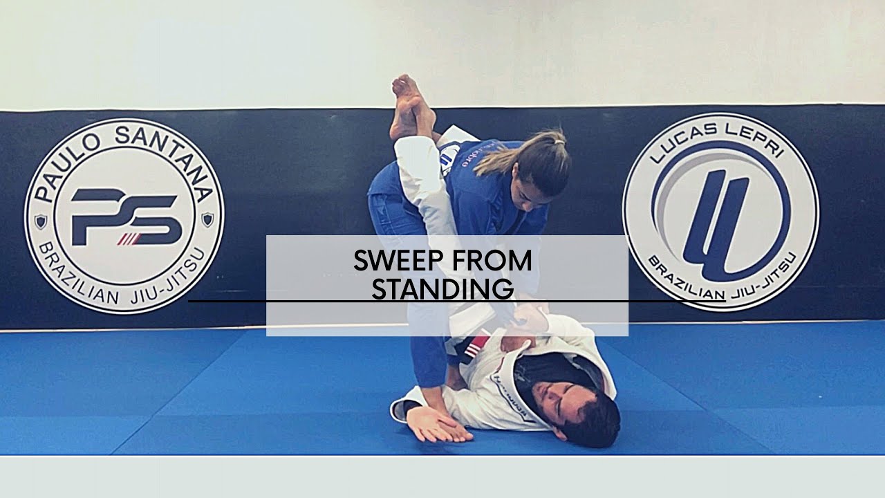Jiu-Jitsu sweep from standing - YouTube