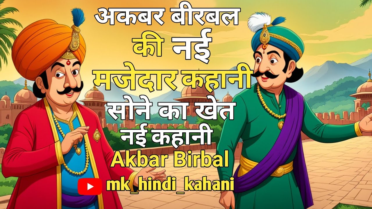 अकबर बीरबल की कहानी | सोने का खेत नई मज़ेदार कहानी | हिंदी कहानी अकबर ...
