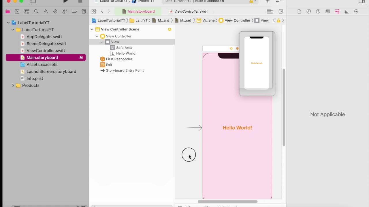 Labels in xCode | How do they work? - YouTube