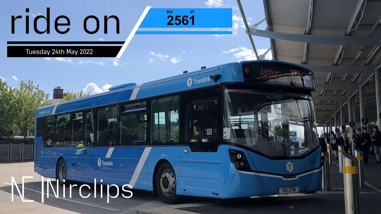 **FIRST DAY** Ride on Ulsterbus Wright GB Hawk 2561 (YUI 3761) - YouTube