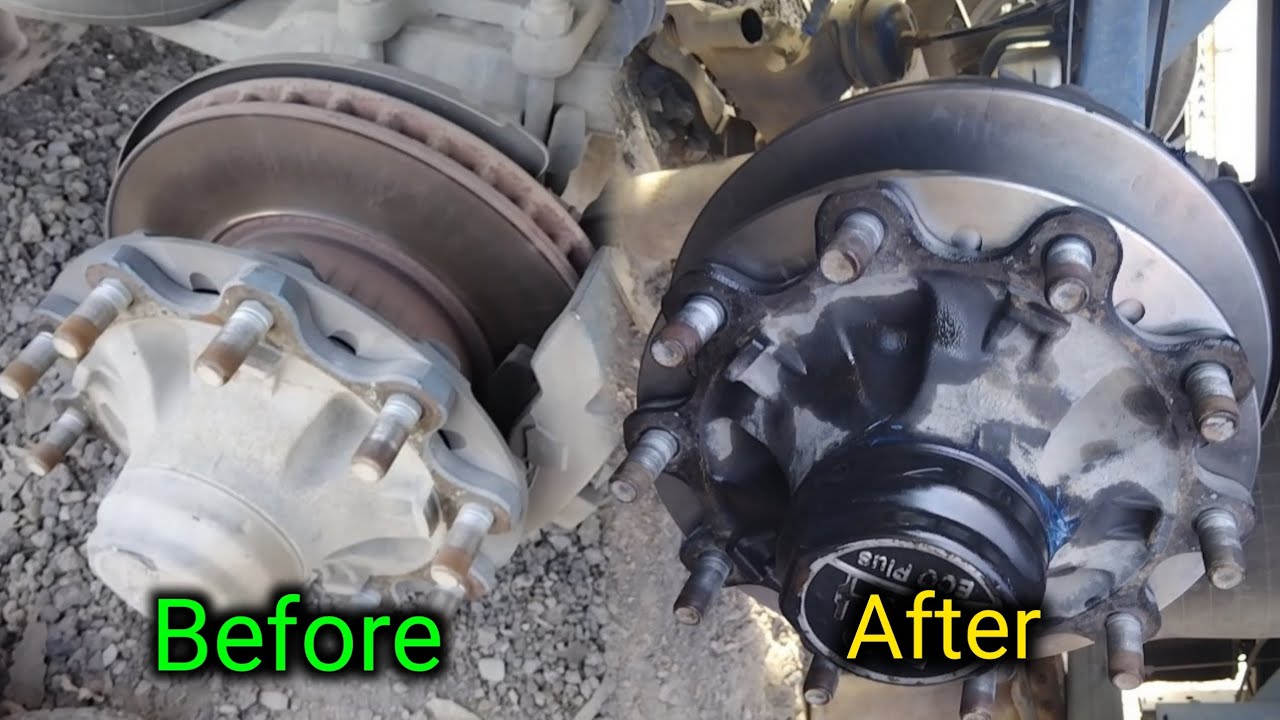 How to change brake pad or disc of man truck trela ? - YouTube