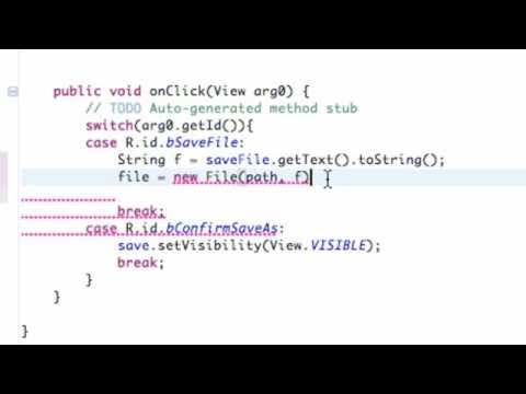 Android Application Development 108 InputStream and OutputStream - YouTube