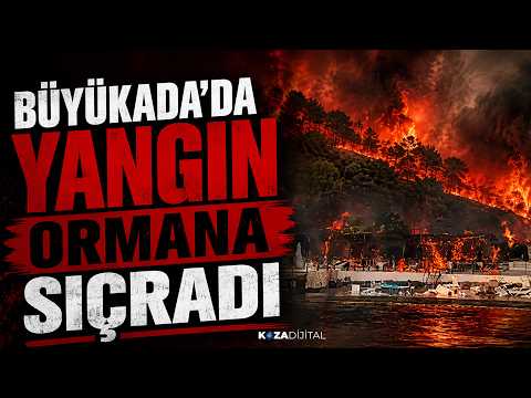 Büyükada'da Yangın Ormana Sıçradı