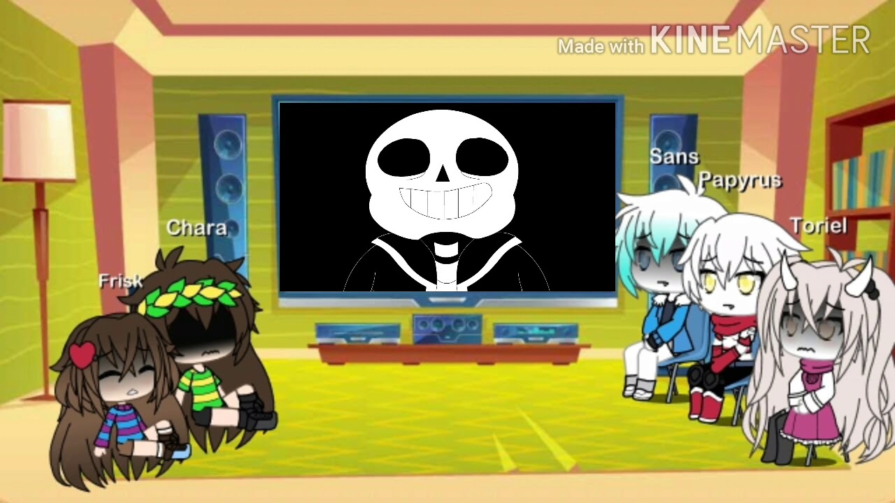 Undertale reacts to (Sans-stronger than you) (gacha life) - YouTube