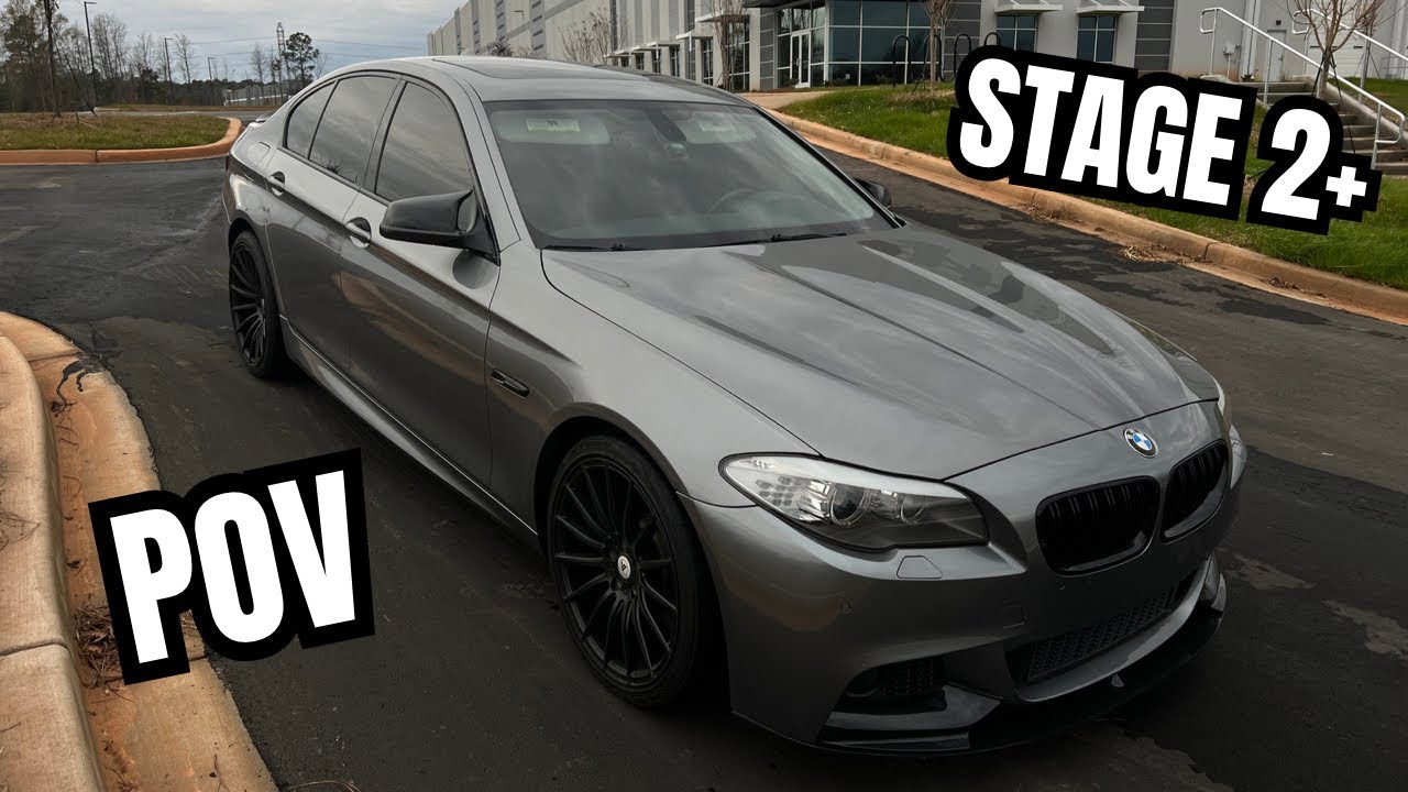 TUNED BMW F10 POV DRIVE *STRAIGHT PIPED* - YouTube