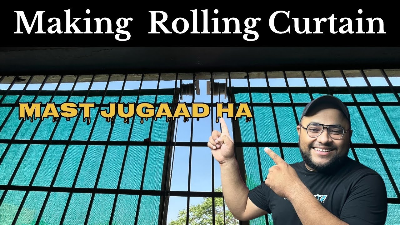 folding curtains for balcony | rolling curtains | how to make roller ...